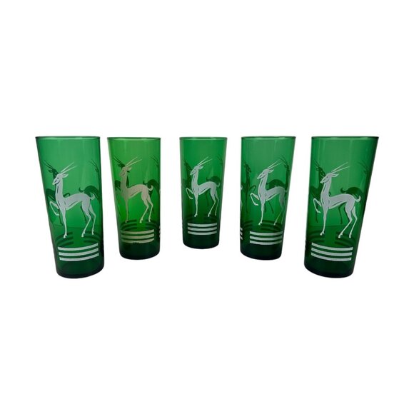 Hazel-Atlas | Dining | Hazel Atlas Gazelle Emerald Green Collins ...